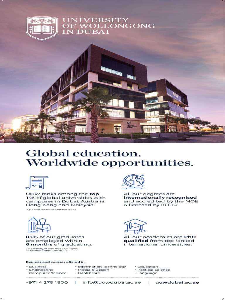 UOWD USP's and Courses List | PDF | Postgraduate Education | Engineering