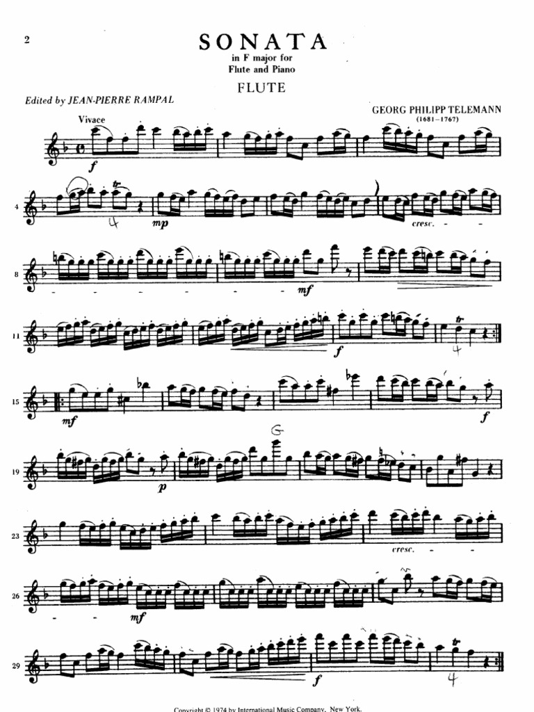 Flute RCM Level 5 Piece | PDF