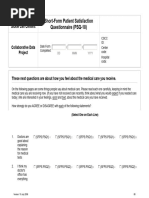 PSQ-18 Patient Satisfaction Questionnaire | PDF | Health Care ...