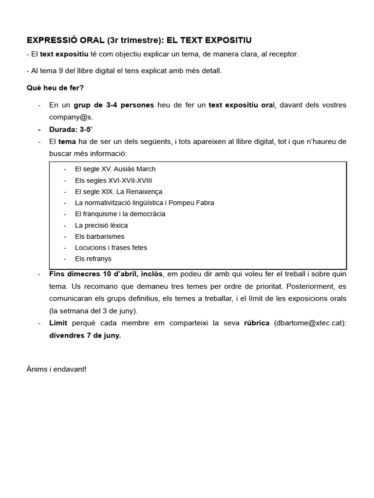 ESO2 text expositiu | PDF