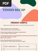 Verb Tense Timeline Classroom Posters Grammar Guides - 143355 | PDF
