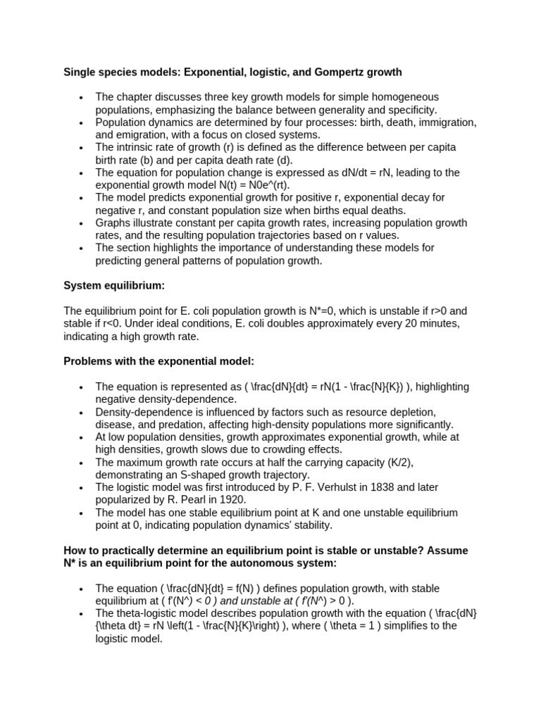UofA - REN R 469 Midterm Study Notes | PDF | Disturbance (Ecology ...
