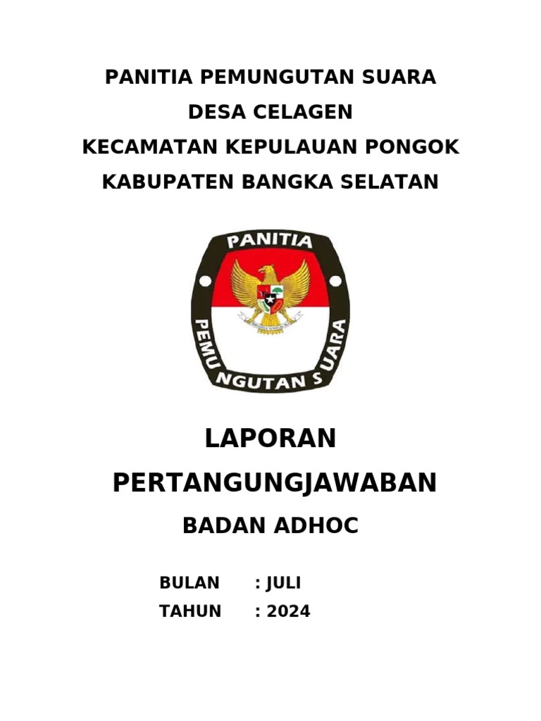 Spj Juli Desa Celagen | PDF