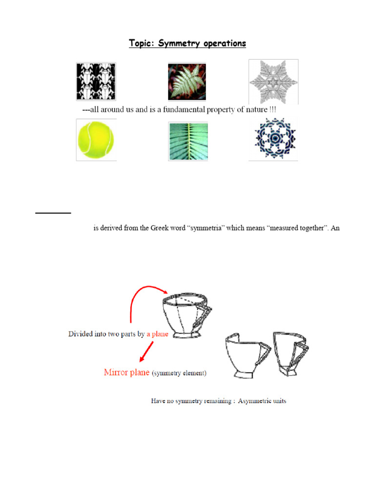 Ch1 Lec1&2 - Symmetry - Groups - Lattices | PDF | Crystal Structure ...