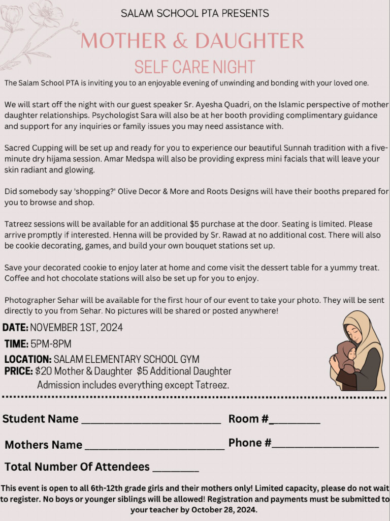 Mother Daughter Registration Form | PDF