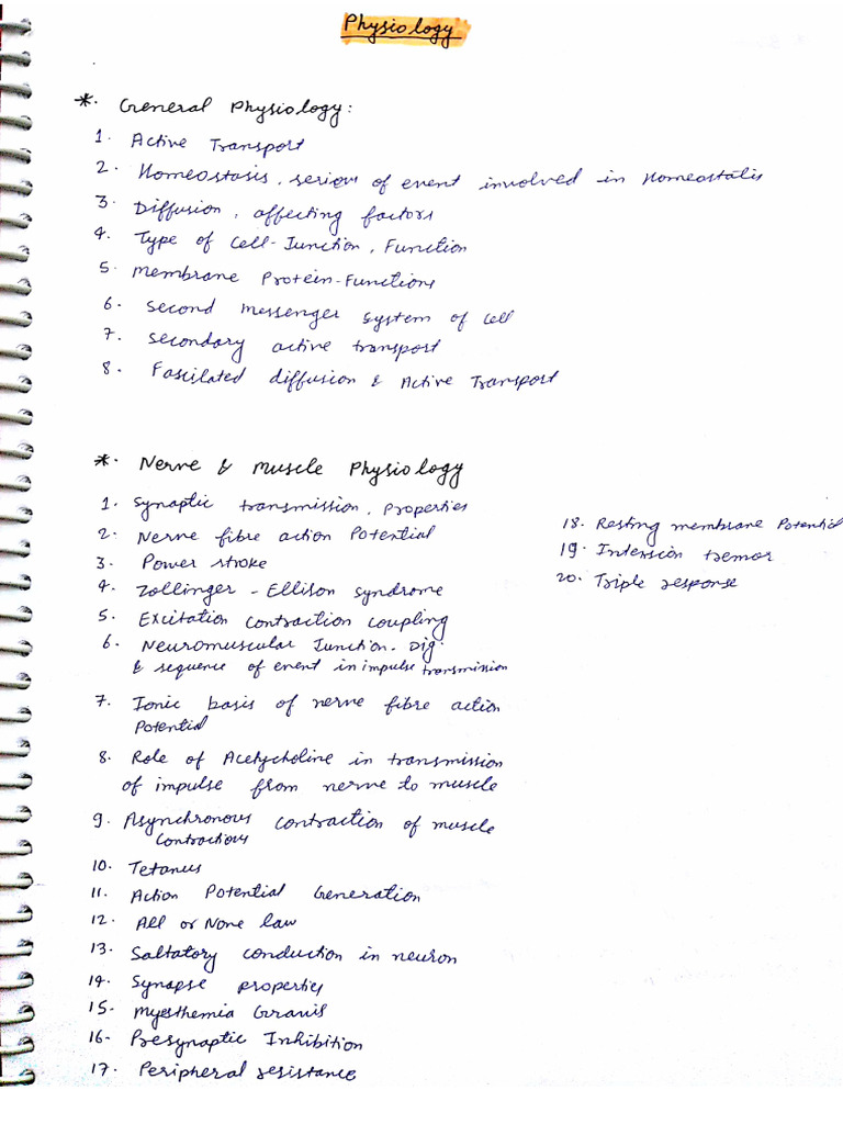 PHYSIO UNIVERSITY QUES | PDF