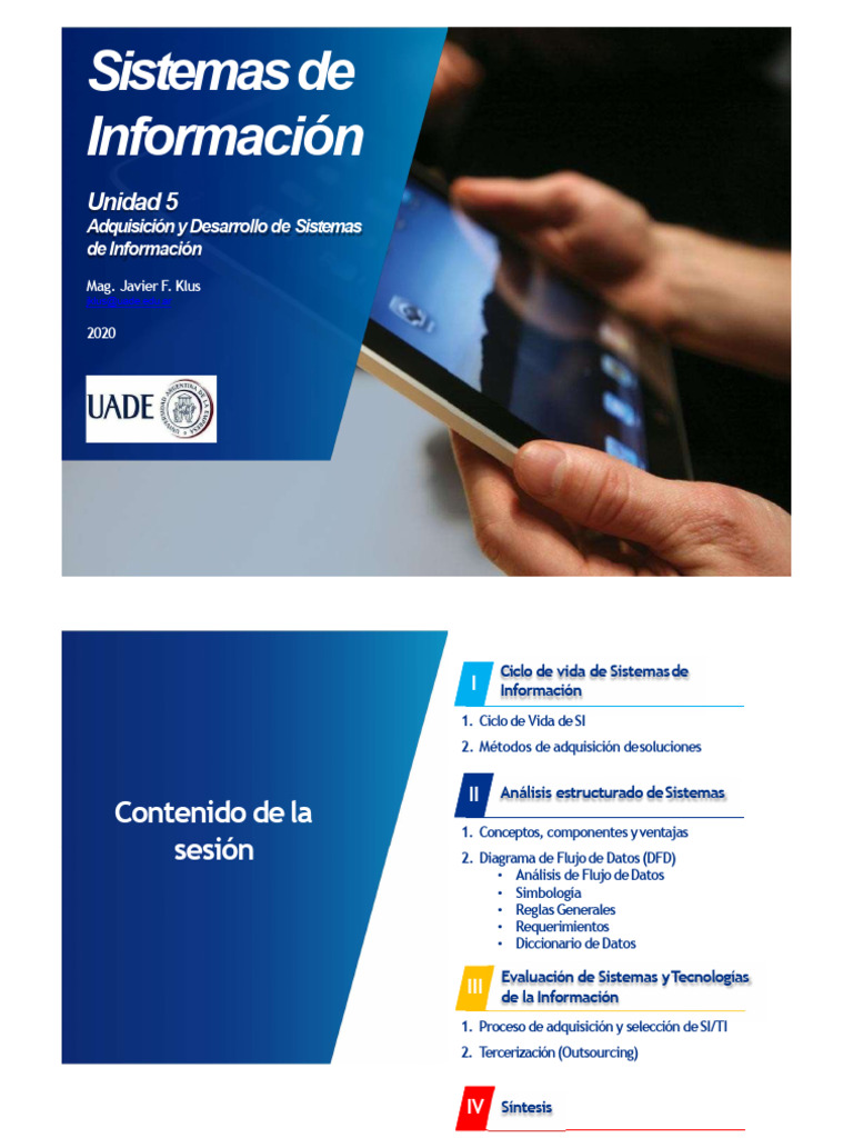 Clase 09 - 10 - U5 - Adquisición y Desarrollo de SI - 2020 | PDF | Outsourcing | Software