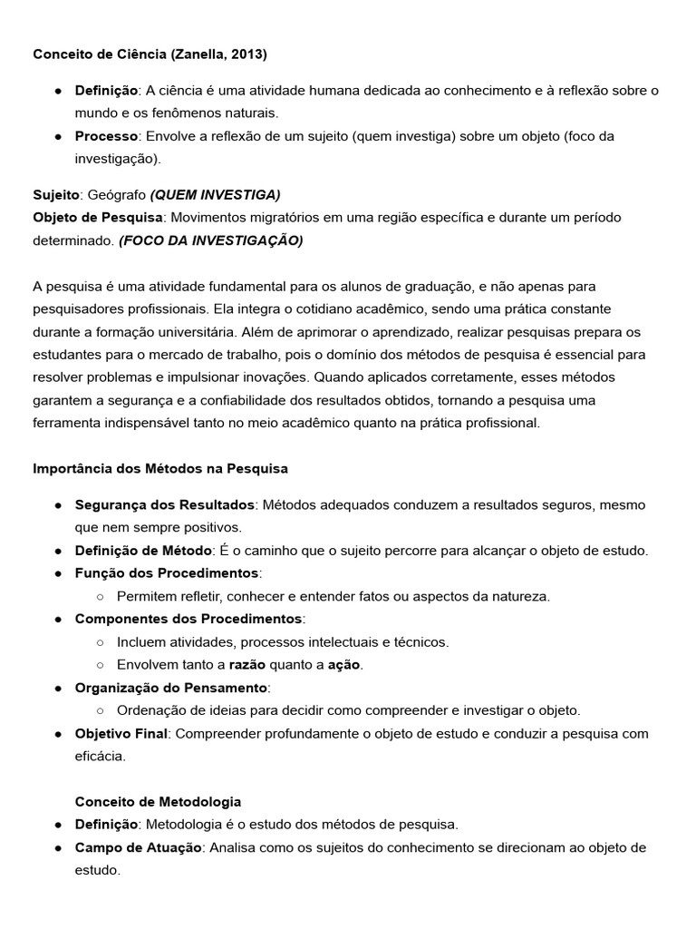 RESUMO NP2 AVA - METODOS DE PESQUISA | PDF | Método científico | Economia