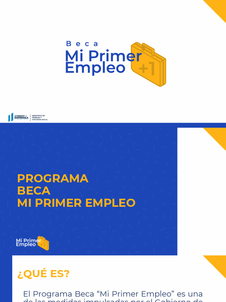 Beca "Mi Primer Empleo" en Guatemala | PDF | Empleo | Derecho laboral
