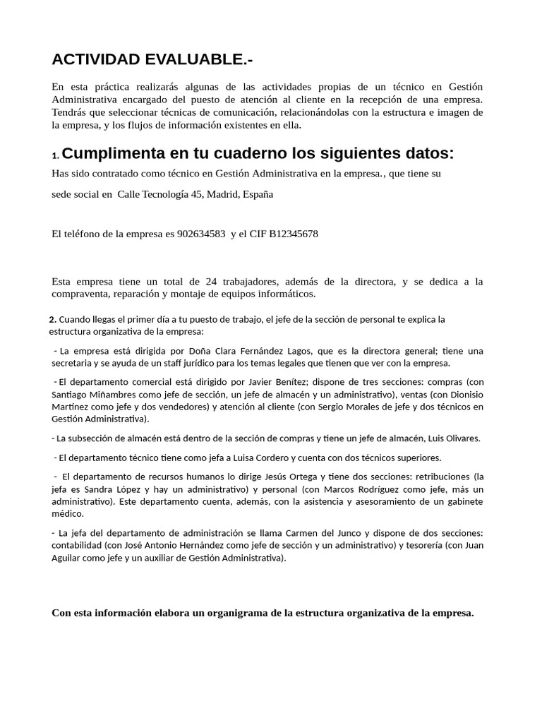 Actividad Evaluable CEP | PDF