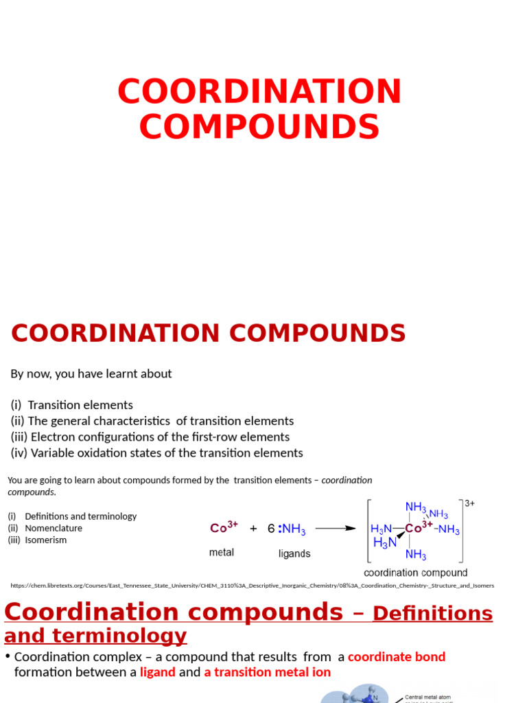 Coordination Compounds-2025 | PDF | Coordination Complex | Ligand