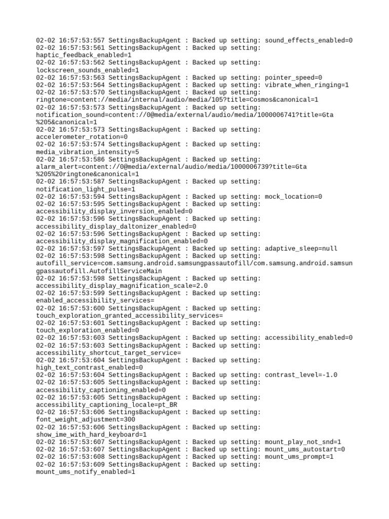 Settings Provider | PDF | Software | System Software