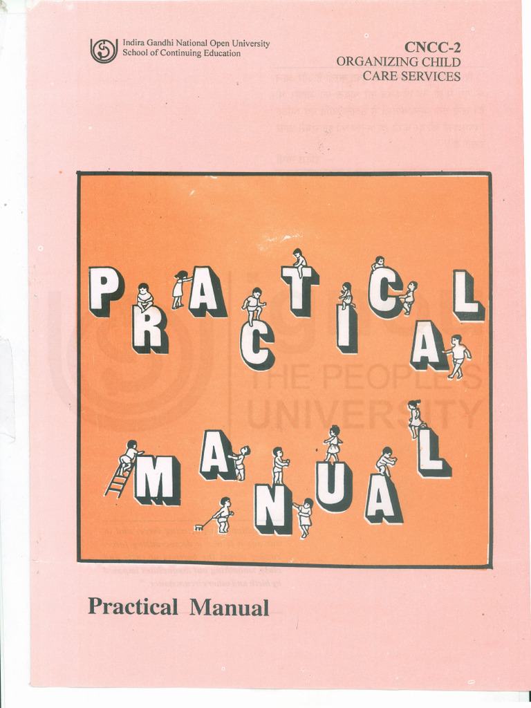 Cncc Practical Manual | PDF | Preschool | Child Care