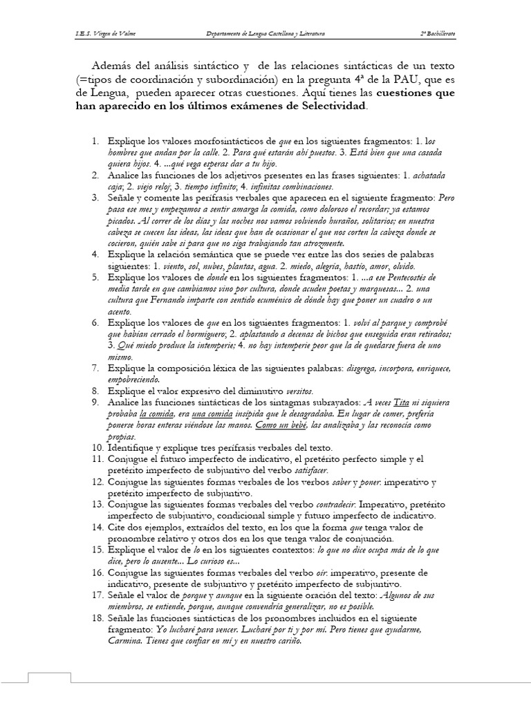 Actividades Pregunta 4b Con Soluciones 1 | PDF | Verbo | Adverbio