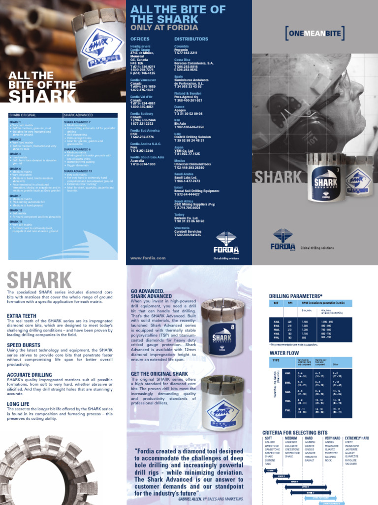 Link Shark Brochure | PDF | Drilling | Geology