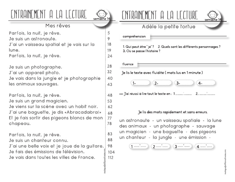 Texte Mes Rêves | PDF