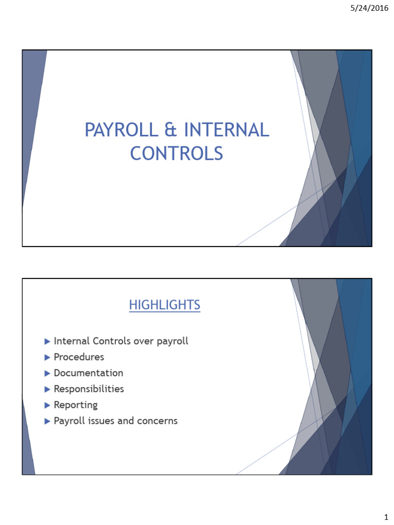 Lopez Payroll Internal Controls 2 | PDF | Internal Control | Employment