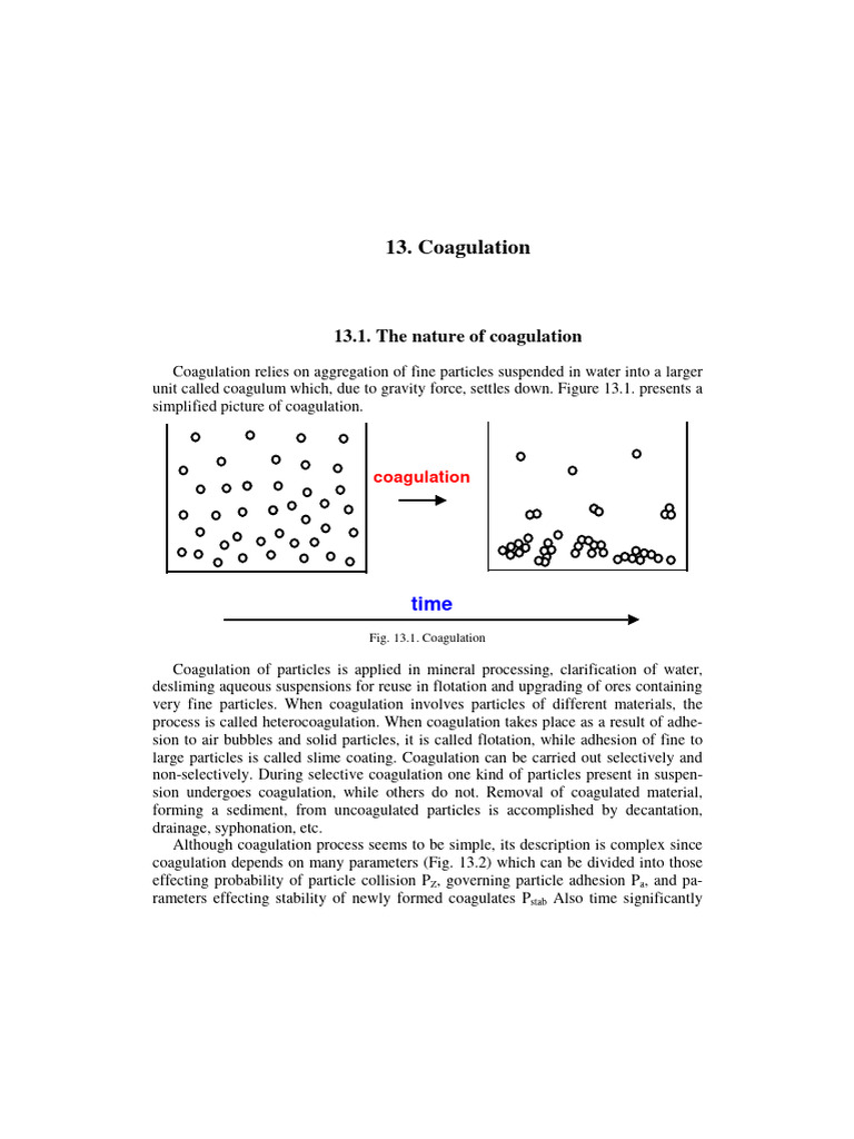 Coagulation | PDF | Force | Gases