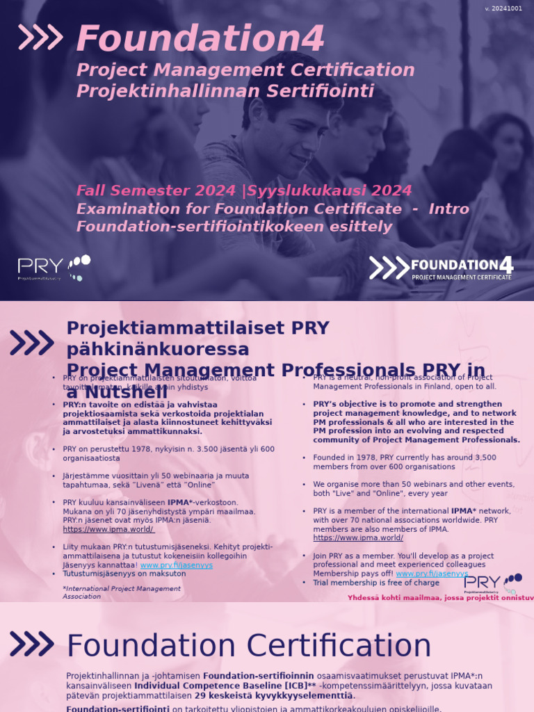 Foundation F4 Certification Intro - PRY F4 | PDF