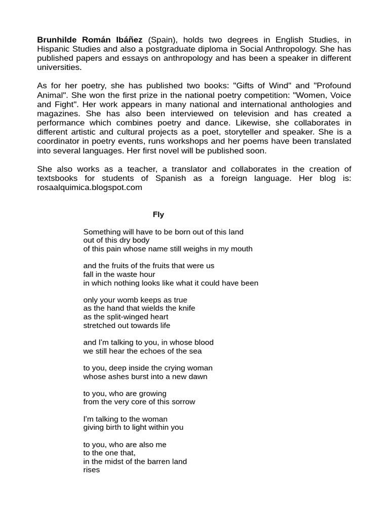 Poems in Spanish and English | PDF