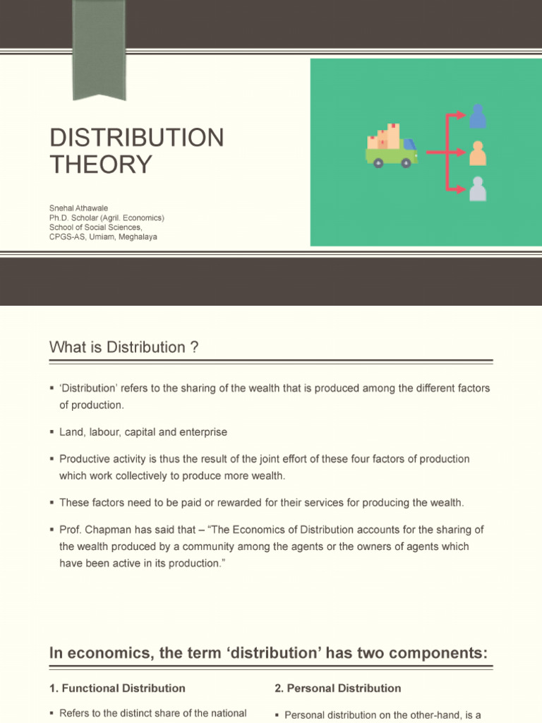 Understanding Distribution Theory in Economics | PDF | Interest | Loans