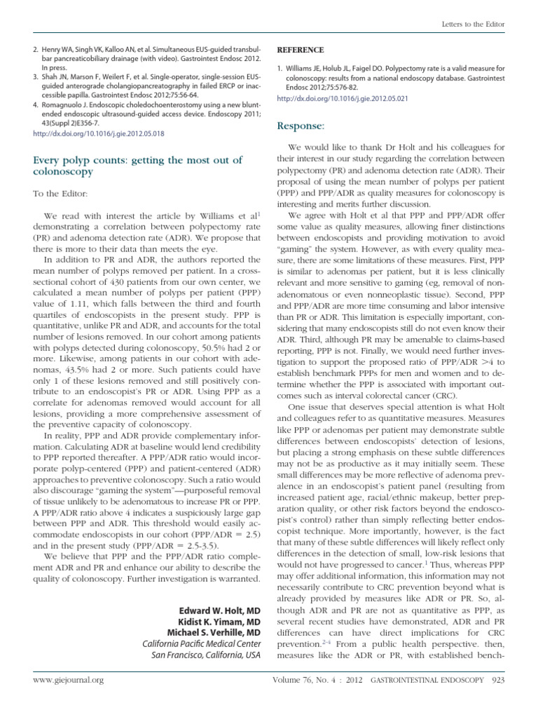 Every Polyp Counts Getting The Most Out of Colono | PDF | Adenoma ...