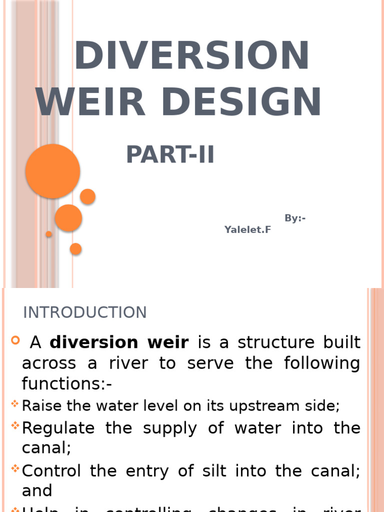 Weir Design | PDF | Earth Sciences | Hydrology