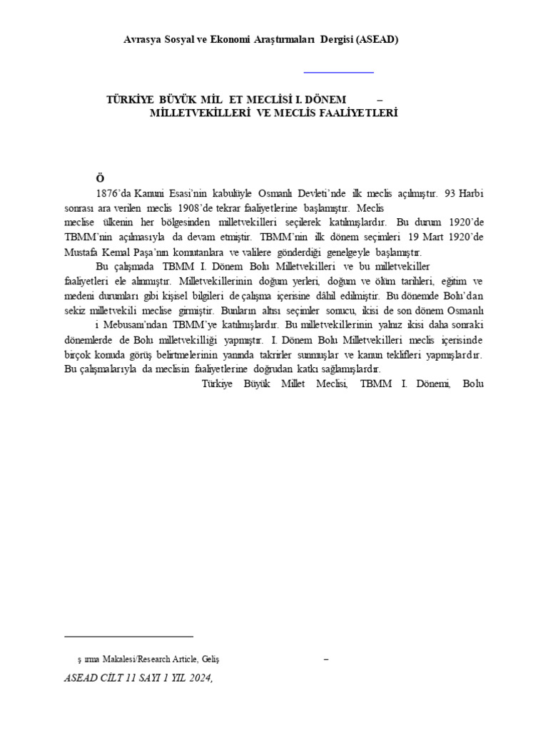 T - RK - Ye B - y - K M - Llet Mecl - S - I. D - Nem (1920 - 1923) Bolu ...