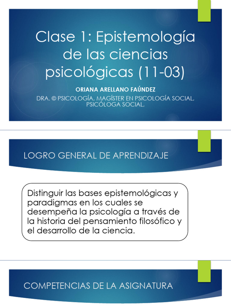 Clase 1 Epistemologia 2025 | PDF | Conocimiento | Verdad