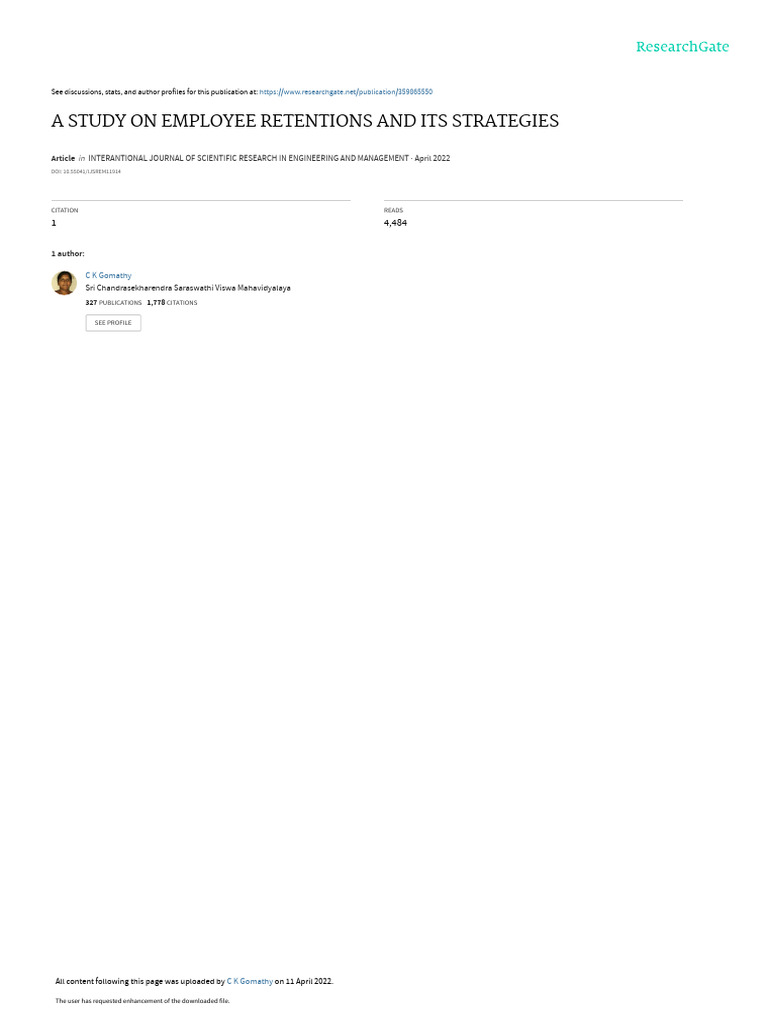 Employee Retention Strategies Explained | PDF | Employee Retention ...