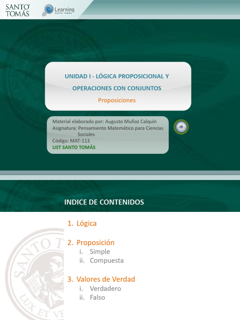 Clase 01 - Proposiciones | PDF | Proposición | Lógica