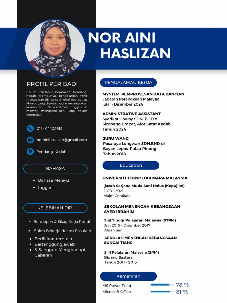 Black Modern Professional Resume | PDF