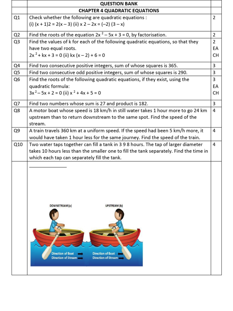 Question Bank Maths Class 10 | PDF | Circle | Sphere