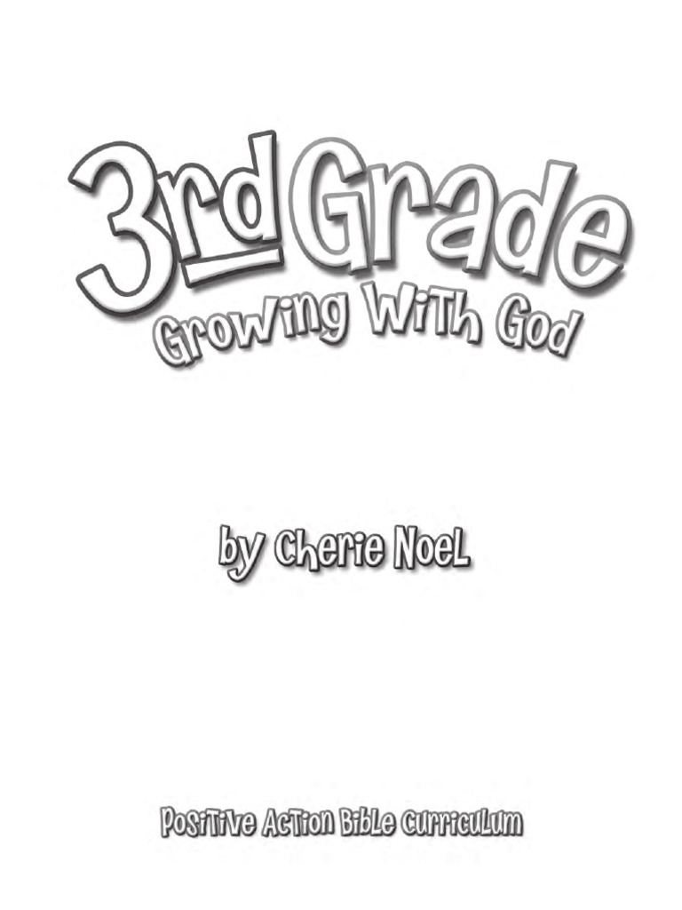 3rd Grade - Growing With God | PDF | Bible | Jacob