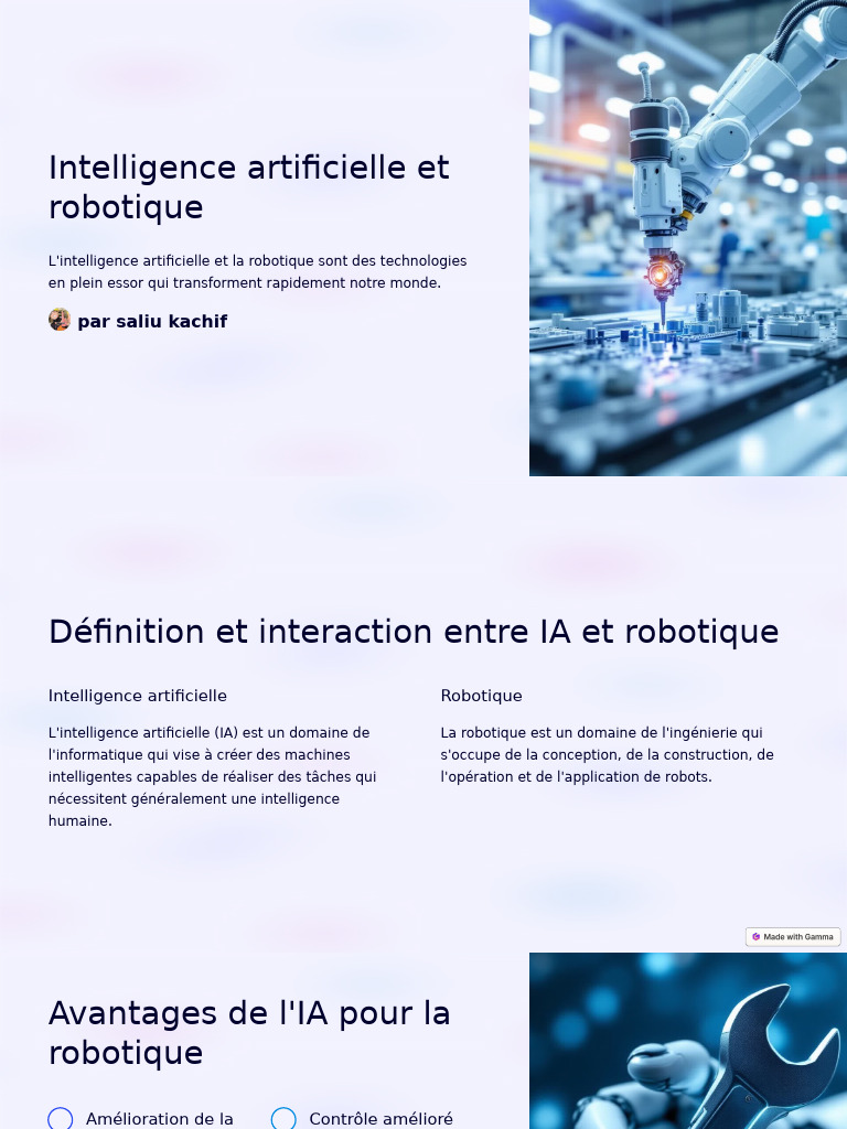 Intelligence Artificielle Et Robotique | PDF | Intelligence artificielle | Intelligence (IA) et ...