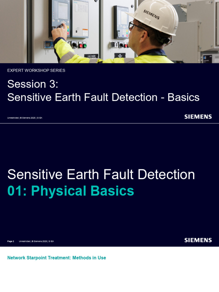 Session3-Sensitive Earth Fault Detection Basics | PDF | Electrical Impedance | Electronics