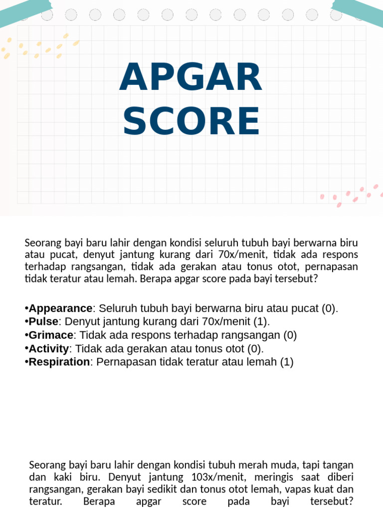 APGAR SCORE | PDF