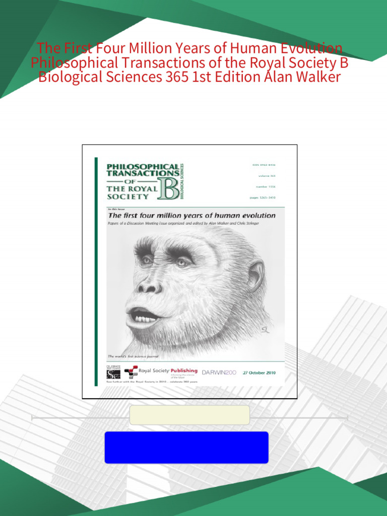 The First Four Million Years of Human Evolution Philosophical ...