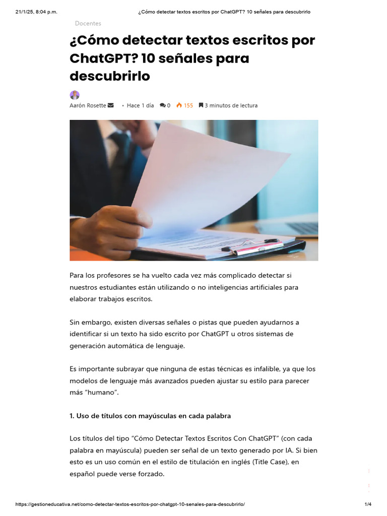¿Cómo detectar textos escritos por ChatGPT_ 10 señales para descubrirlo ...