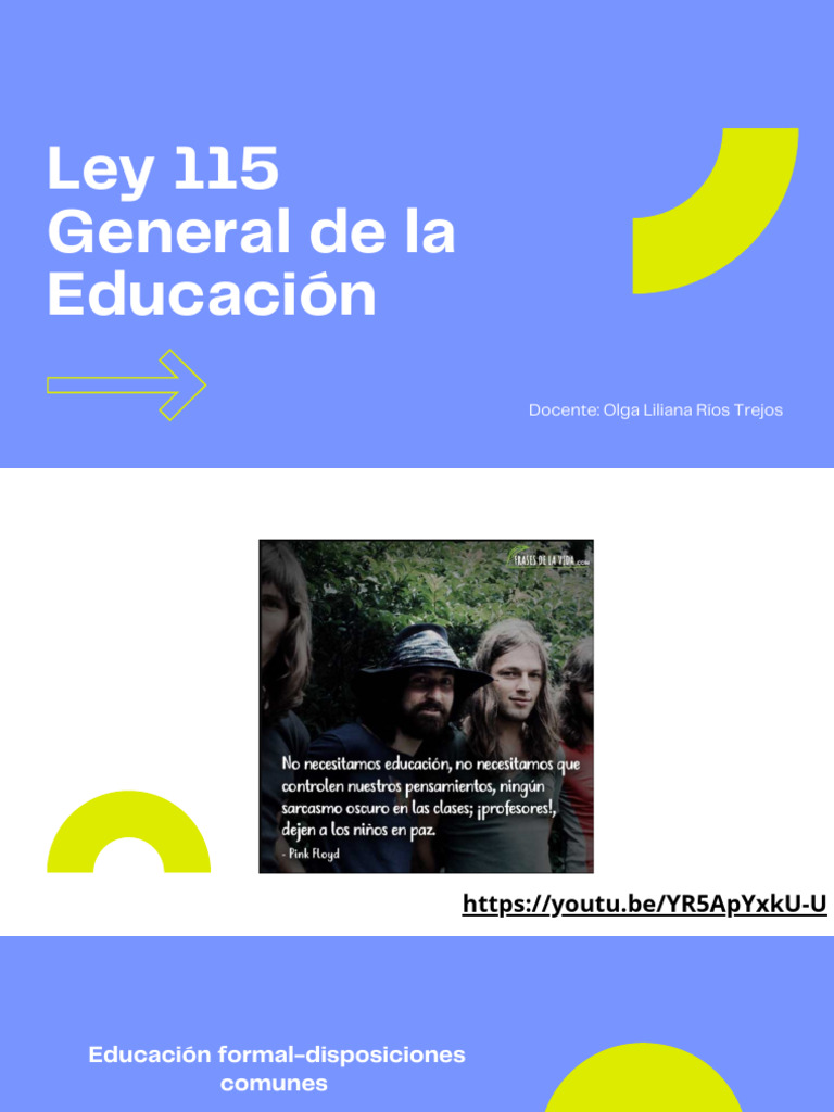 Ley 115 de 1994 | PDF | Plan de estudios