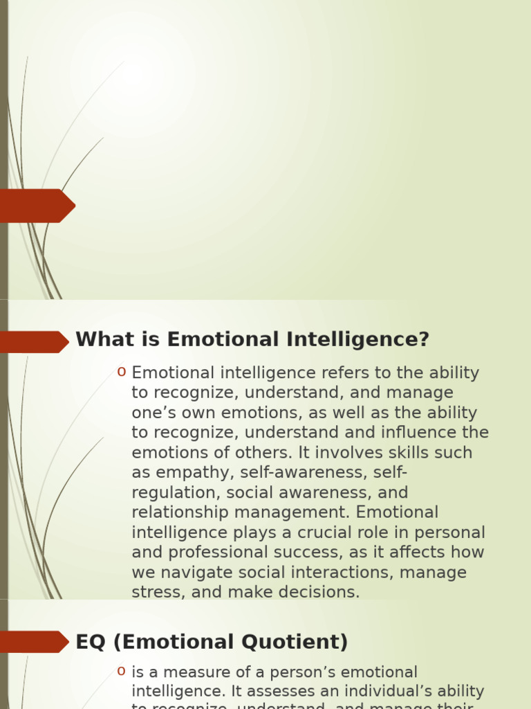 Perdev PPT-2ND Sem | PDF | Emotional Intelligence | Intelligence