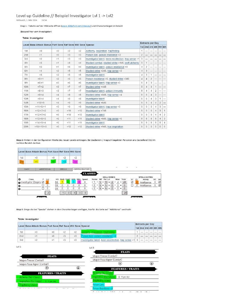 Level Up Guideline 1 | PDF