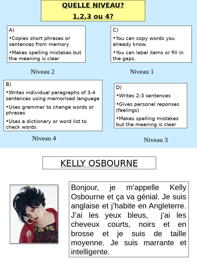 Assessment piece for family, pets and description using NC leves 1-4 | PDF