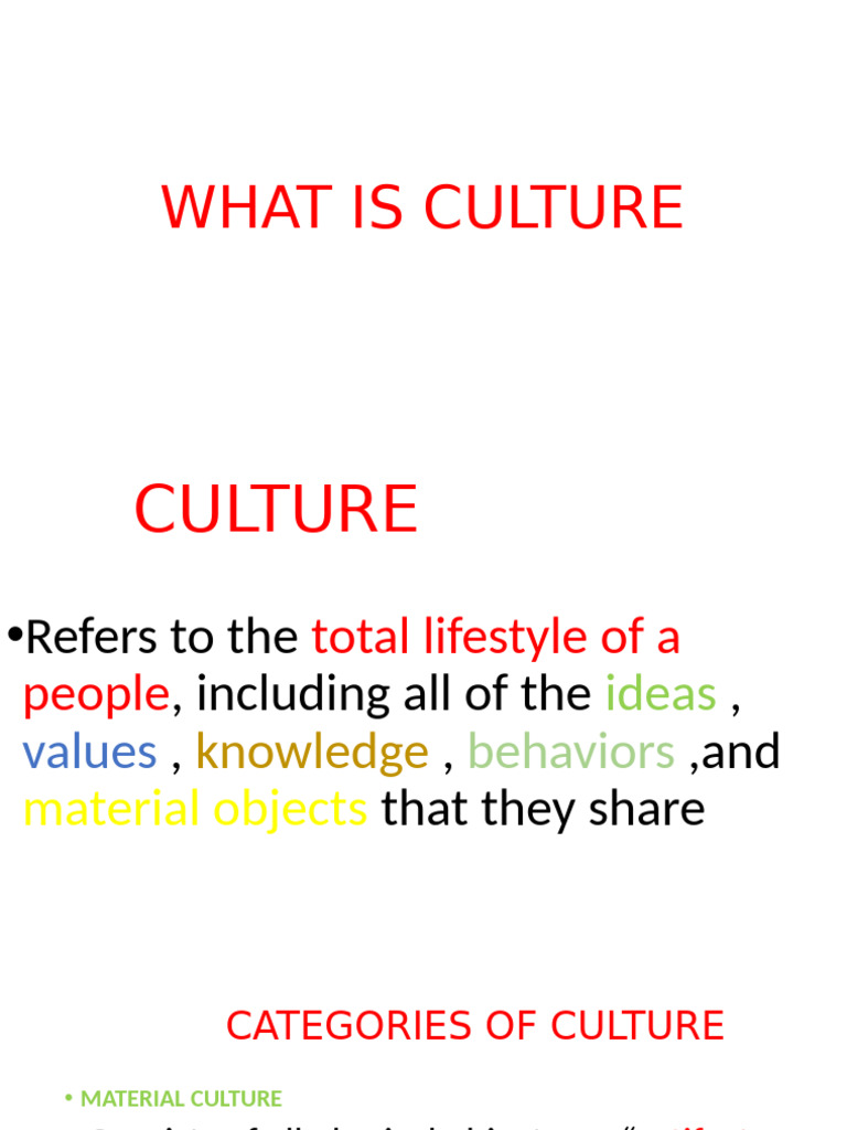 What Is Culture Ucsp Lesson 1 | PDF | Knowledge | Social Psychology