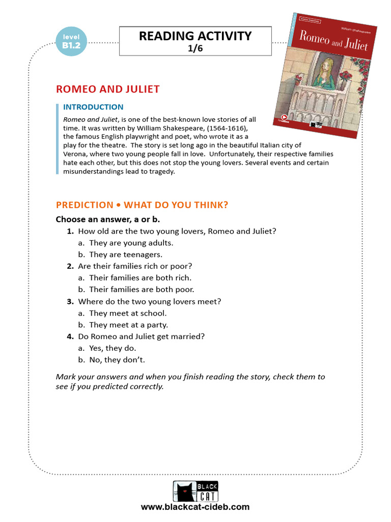 Romeo-and-Juliet RA | PDF | Characters In Romeo And Juliet | Literary ...