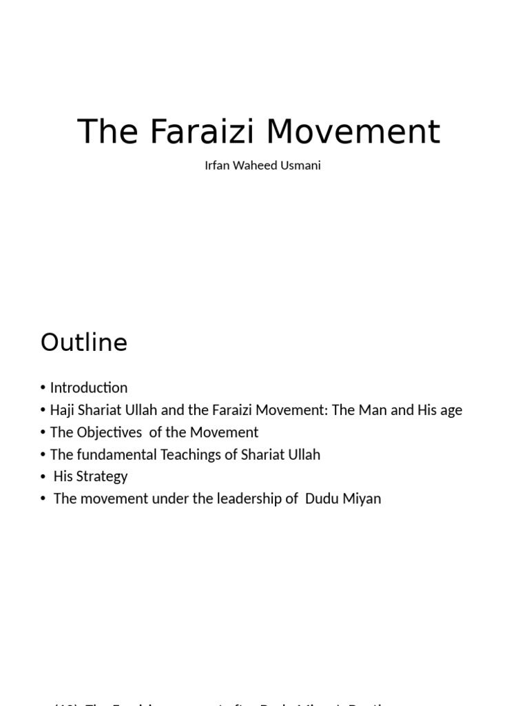 The Faraizi Movement | PDF