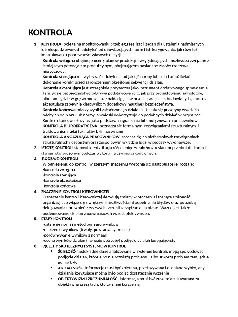 KONTROLA | PDF