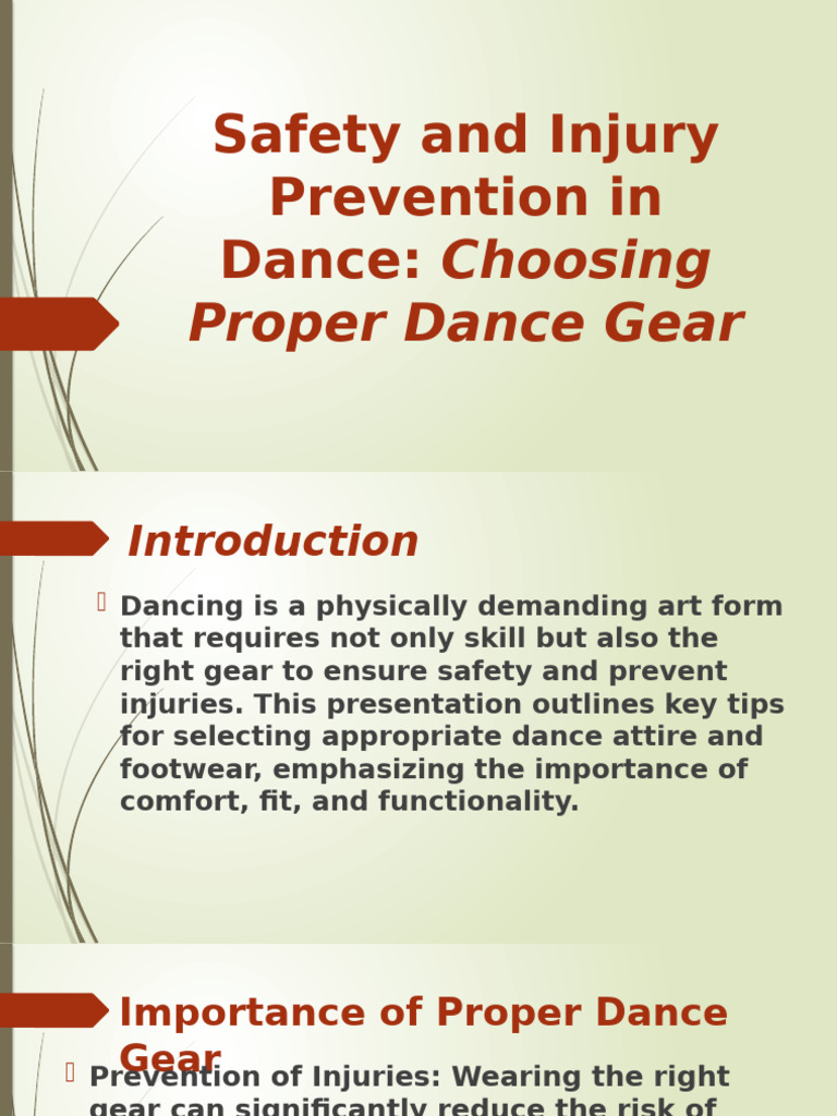 Safety and Injury Prevention in Dance | PDF