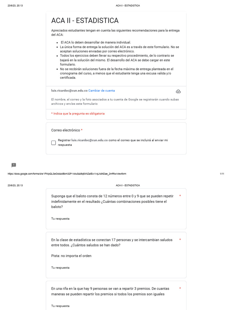 Aca Ii - Estadistica | PDF
