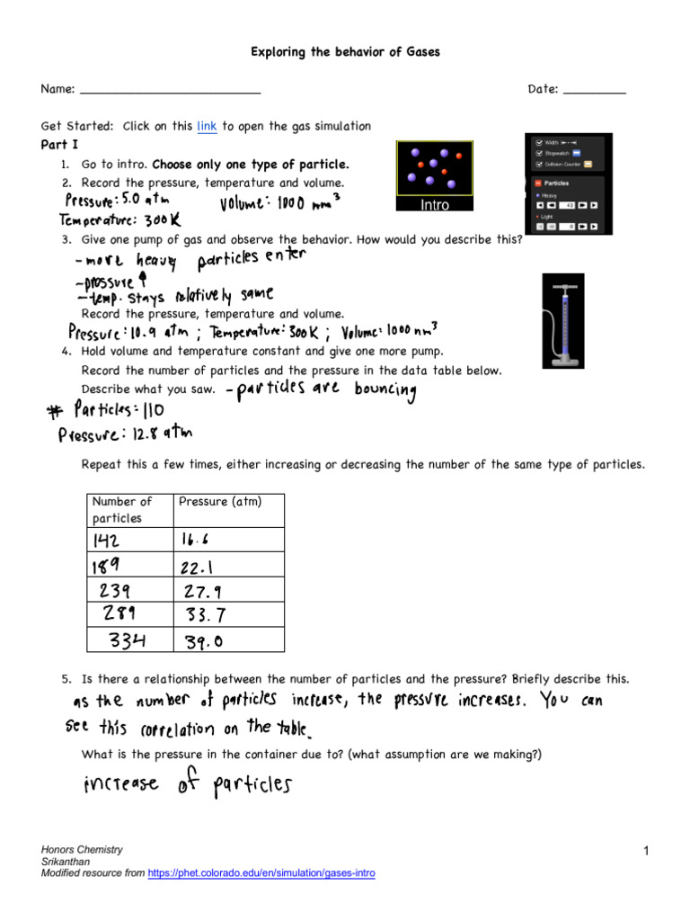Exploring The Behavior of Gases | PDF | Gases | Pressure